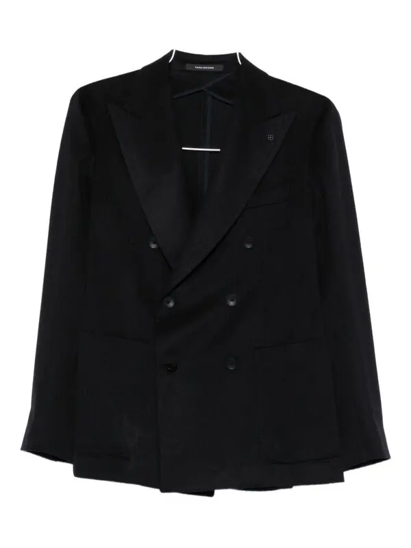 Tagliatore Double-breasted Wool And Cashmere Blazer