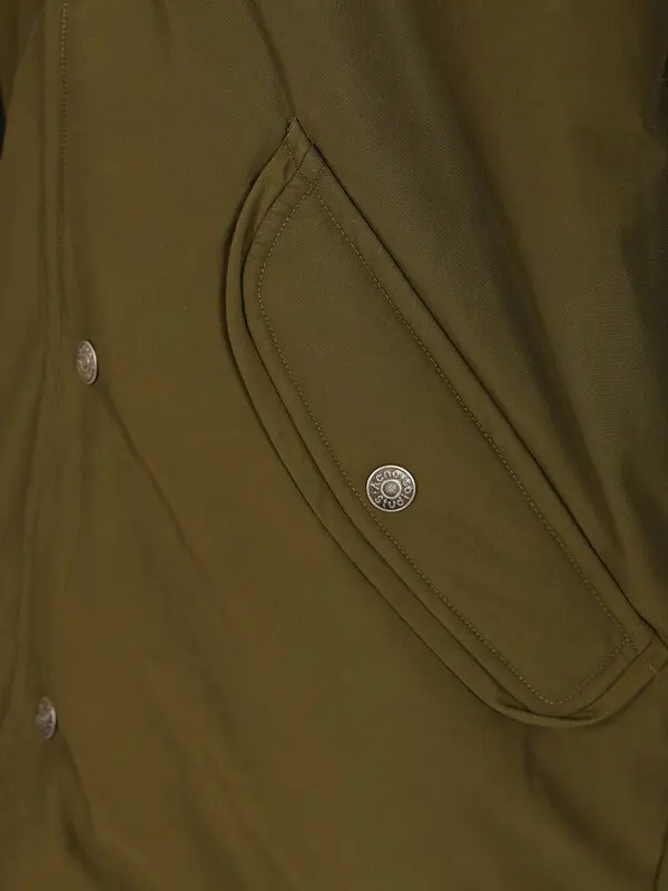Acne Studios Omero Down Jacket With Stand Collar And Seasonal Print