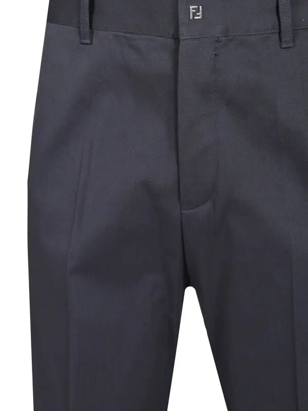 Fendi Gabardine Cigarette Trousers