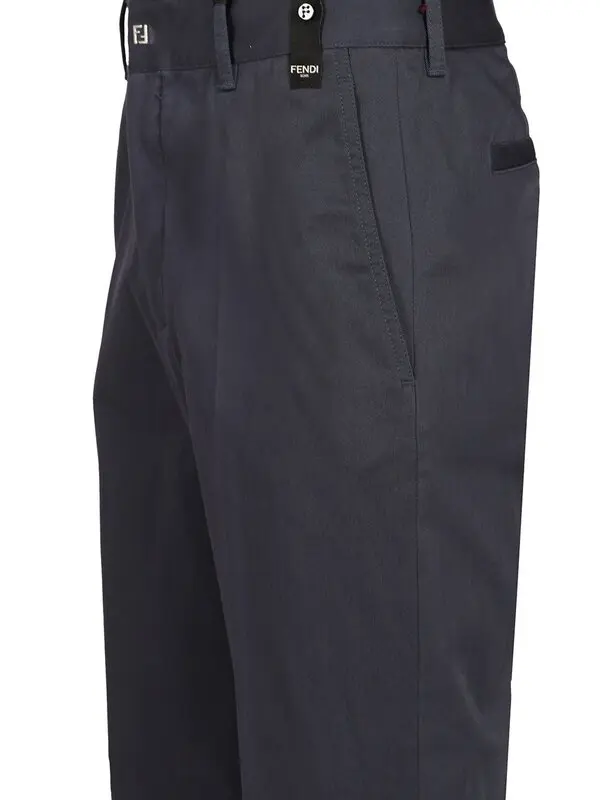 Fendi Gabardine Cigarette Trousers