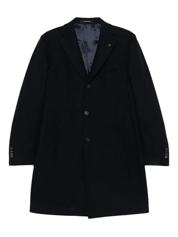 Tagliatore Bruce Single-breasted Wool Blend Coat