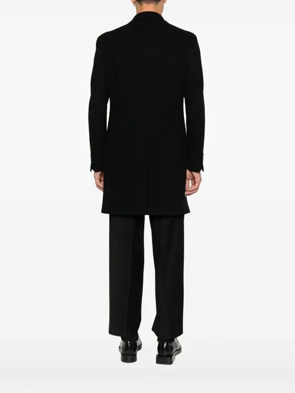 Tagliatore Bruce Single-breasted Wool Blend Coat