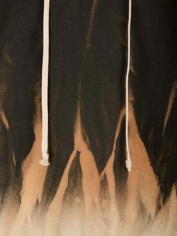 Rick Owens Cotton Hoodie Sun Flame