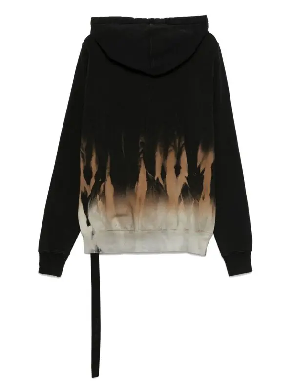 Rick Owens Cotton Hoodie Sun Flame