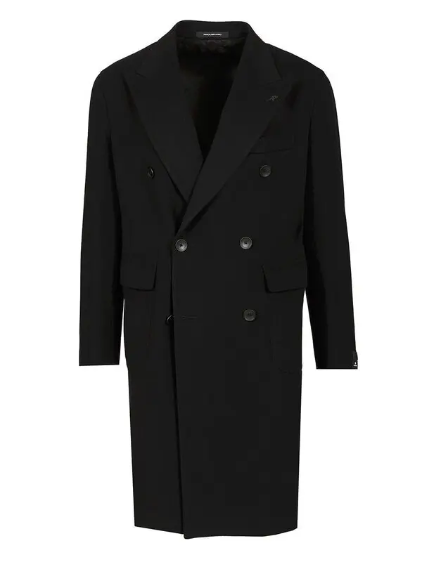 Tagliatore London Double-breasted Wool And Cashmere Coat