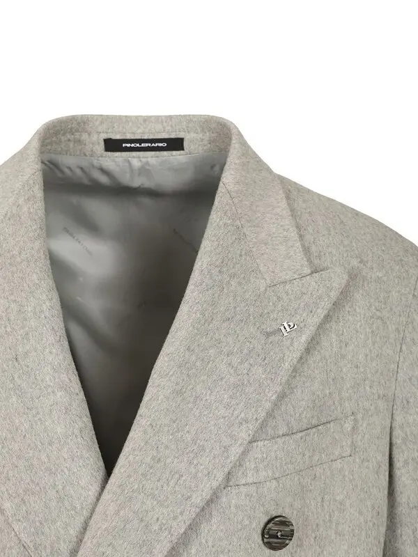 Tagliatore London Double-breasted Wool And Cashmere Coat - Gray