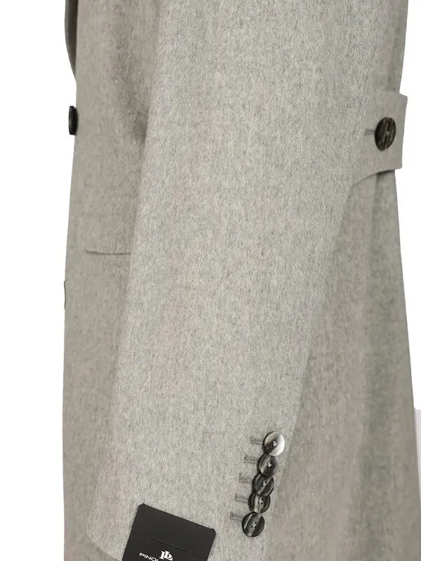 Tagliatore London Double-breasted Wool And Cashmere Coat - Gray