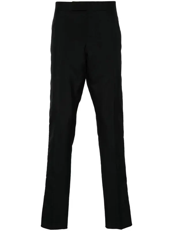Thom Browne Skinny Trousers With Front Pleats
