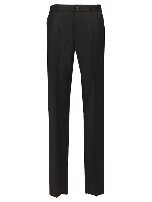 Tagliatore Garcon Trousers In Cool Wool - Black