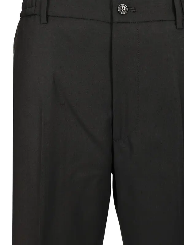 Tagliatore Garcon Trousers In Cool Wool - Black