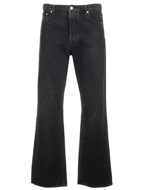 Off-White Relaxed Fit Diag Jeans - Black