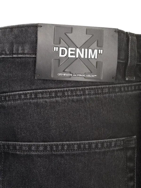 Off-White Relaxed Fit Diag Jeans - Black