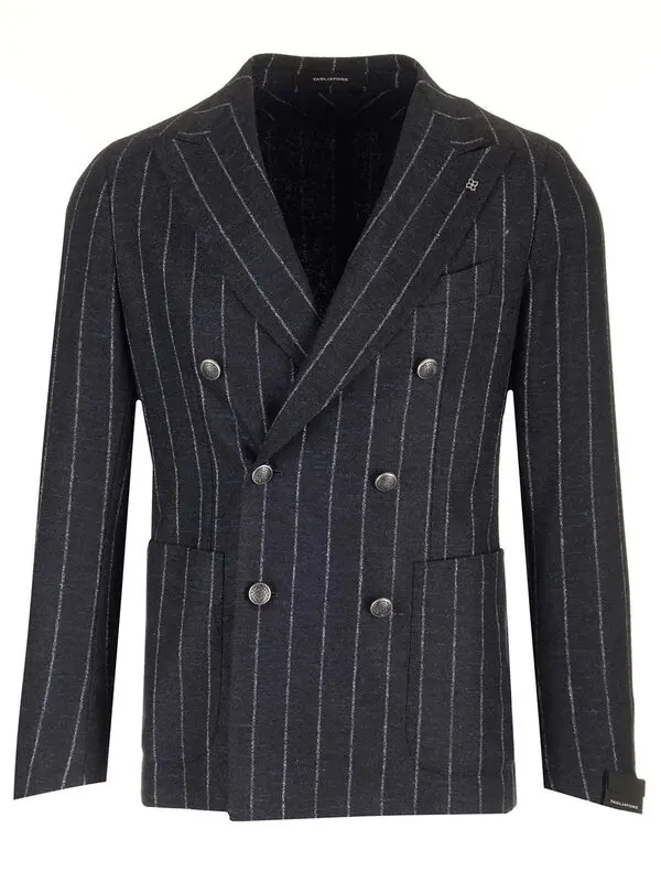 Tagliatore Montecarlo Double-breasted Bouclé Jacket