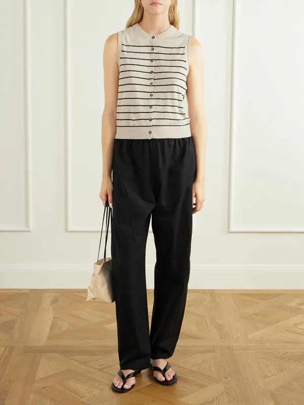 LA LIGNE Striped Knitted Vest