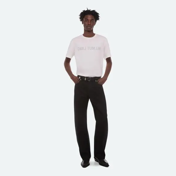Helmut Lang Reverse Logo Tee - White