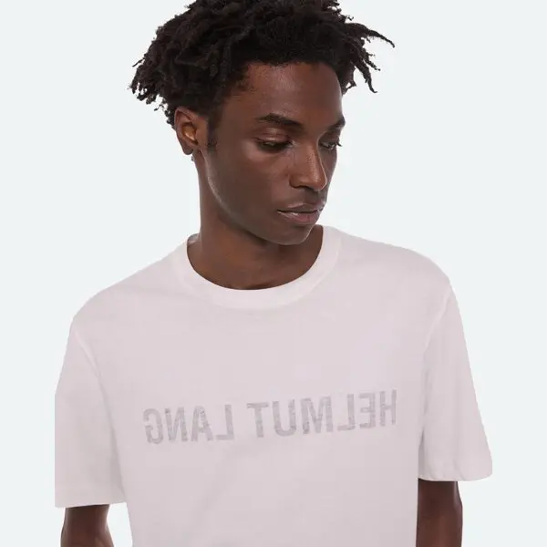 Helmut Lang Reverse Logo Tee - White