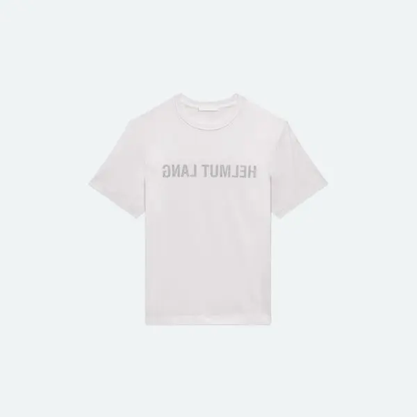 Helmut Lang Reverse Logo Tee - White