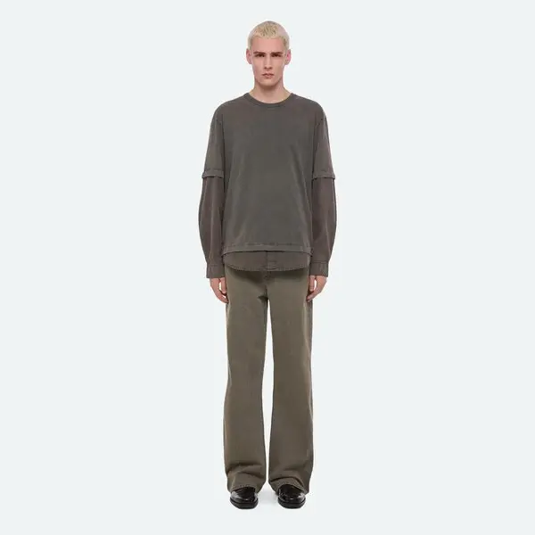 Helmut Lang Shirt Layer Tee - Dark Moss