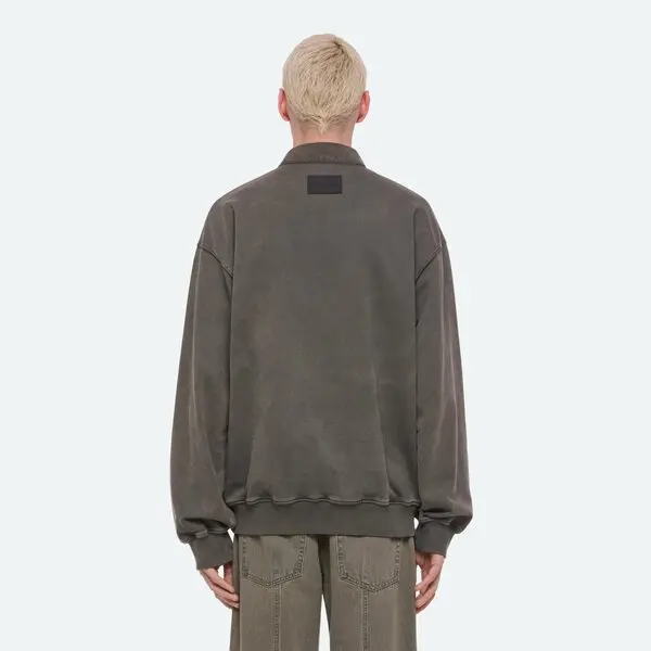 Helmut Lang Garment-dyed Terry Polo - Dark Moss