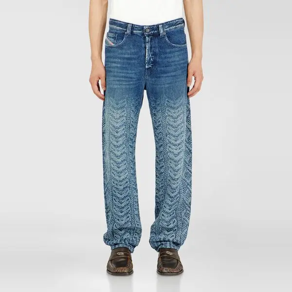 DIESEL® D-macs Regular Waist Tapered Leg Jeans - Blue