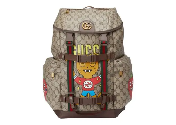 Gucci Gg Supreme Cat Print Backpack