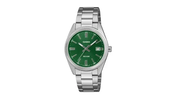 Casio Analog Watch With Stainless Steel Band - Ion Plated