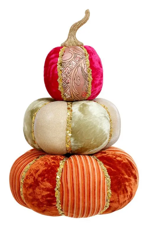MARK ROBERTS Stacked Velvet Pumpkin