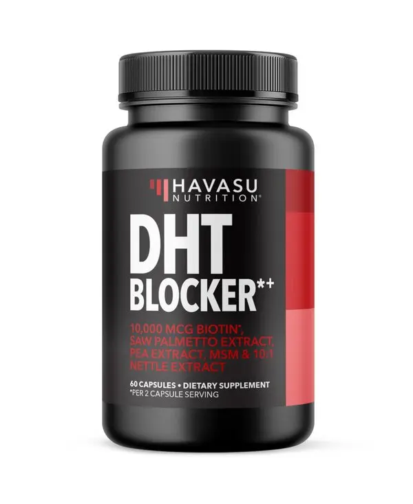 HAVASU NUTRITION Dht Blocker For With Biotin 10000mcg Saw Palmetto And Msm Hair Support - No Color