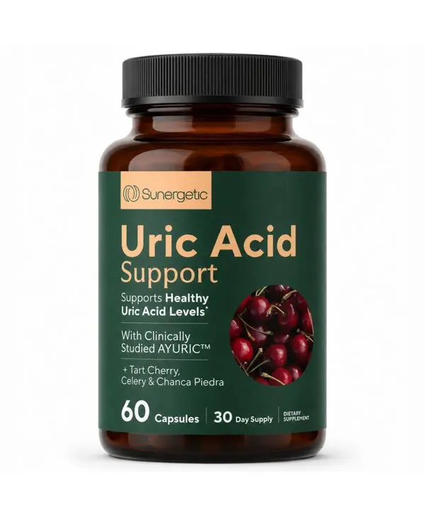 SUNERGETIC Uric Acid Support Supplement With Tart Cherry