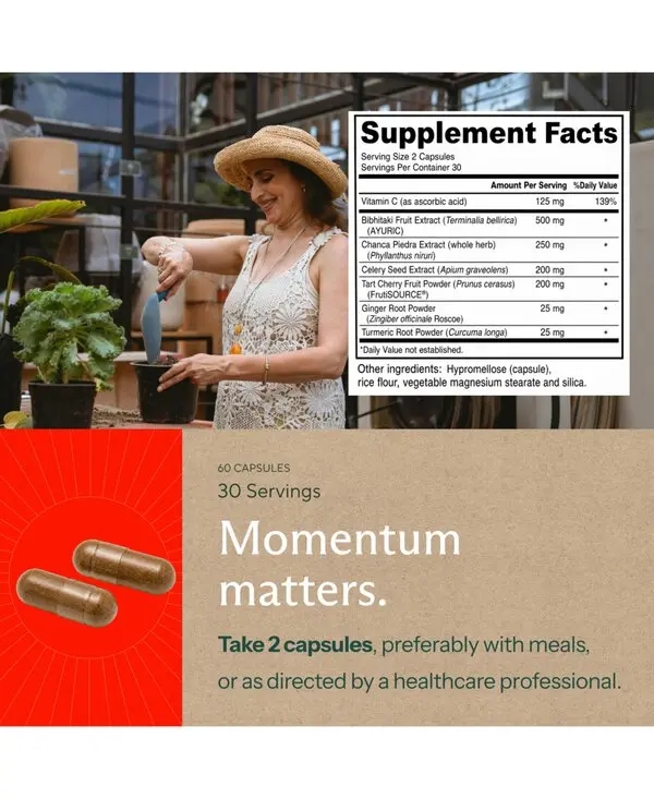 SUNERGETIC Uric Acid Support Supplement With Tart Cherry
