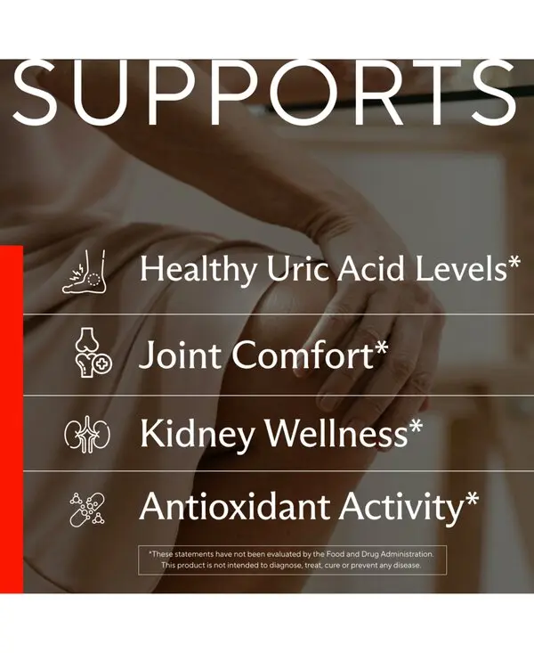 SUNERGETIC Uric Acid Support Supplement With Tart Cherry