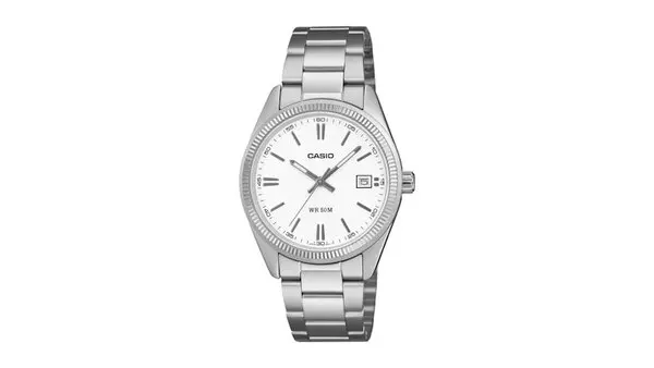 Casio Analog Watch With Stainless Steel Bracelet - Ion Plated