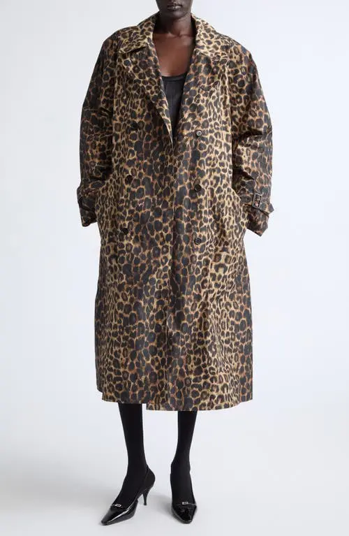 Saint Laurent Printed Nylon Trench Coat