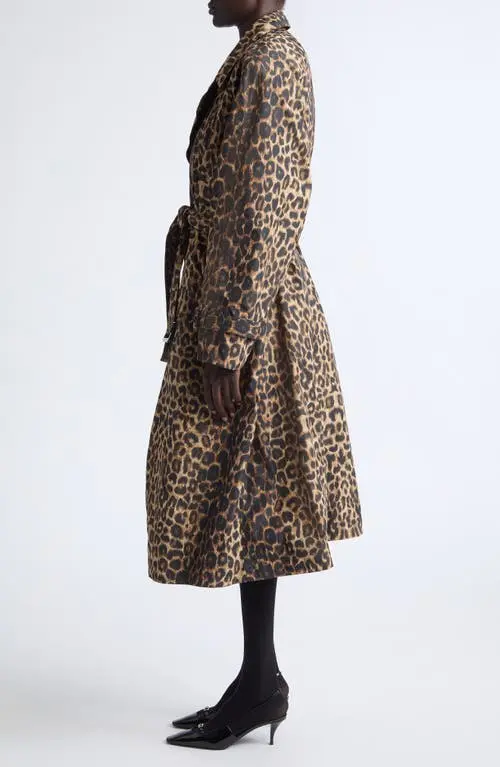 Saint Laurent Printed Nylon Trench Coat
