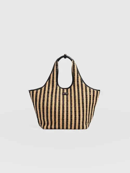 SAINT + SOFIA Large Stella Shoulder Tote Bag