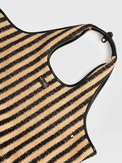 SAINT + SOFIA Large Stella Shoulder Tote Bag