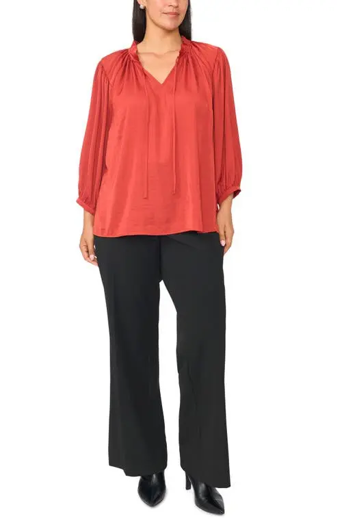 Vince Camuto Raglan Sleeve Peasant Top - Fireside