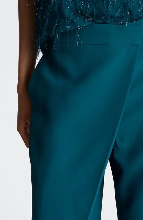 KENNETH COLE Asymmetrical Crossover Wide Leg Pants