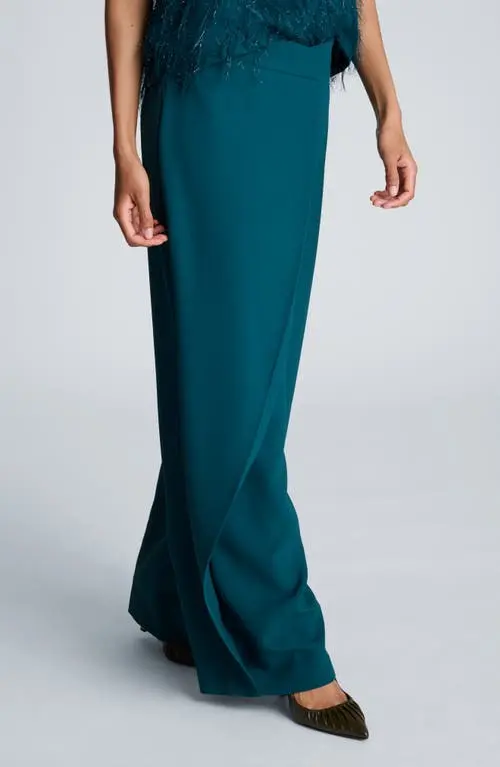 KENNETH COLE Asymmetrical Crossover Wide Leg Pants
