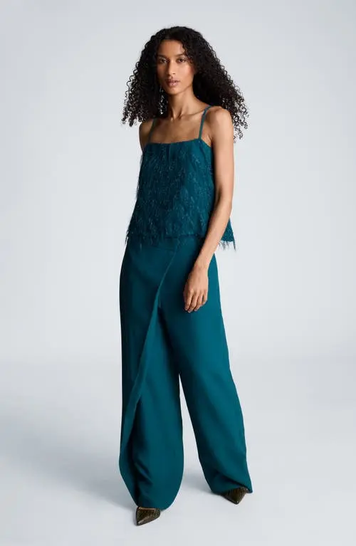 KENNETH COLE Asymmetrical Crossover Wide Leg Pants