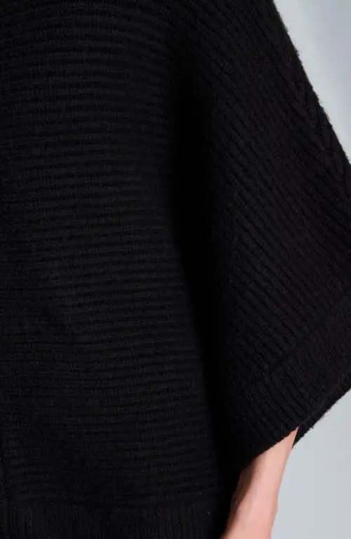 KENNETH COLE Dolman Sleeve Zip Cardigan - Black