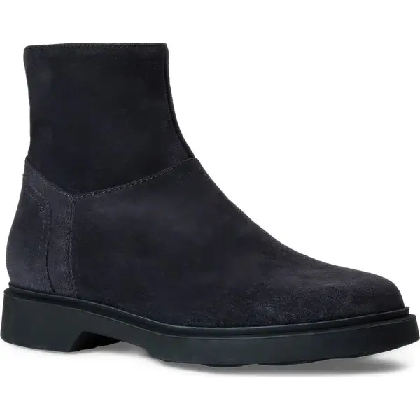 Aquatalia Hermione Leather Bootie - Navy Suede