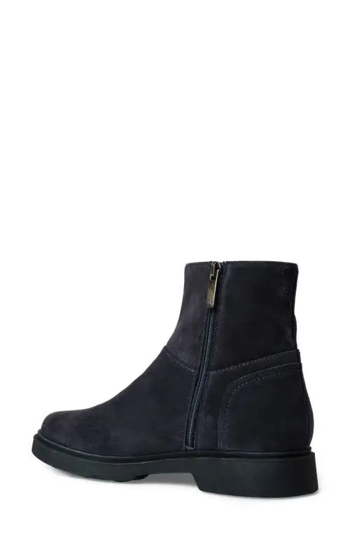 Aquatalia Hermione Leather Bootie - Navy Suede