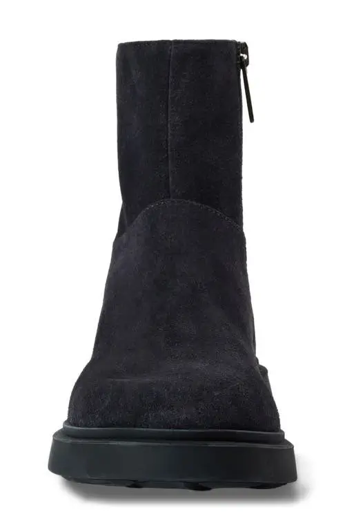 Aquatalia Hermione Leather Bootie - Navy Suede