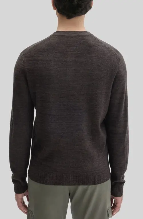 Robert Barakett Aranda Merino Wool Henley Sweater - Espresso