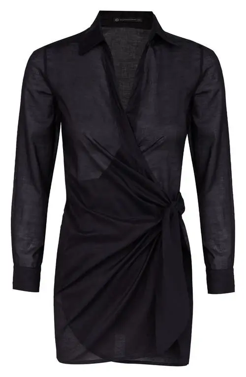 VIX PAULA HERMANNY Lia Cotton Cover-up Wrap Dress