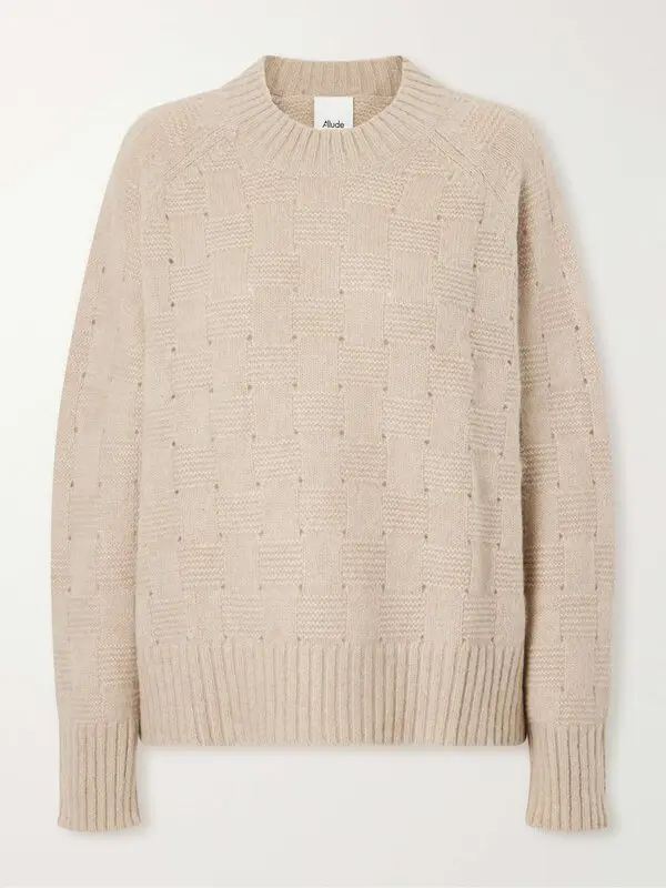 ALLUDE Cashmere And Silk-blend Sweater