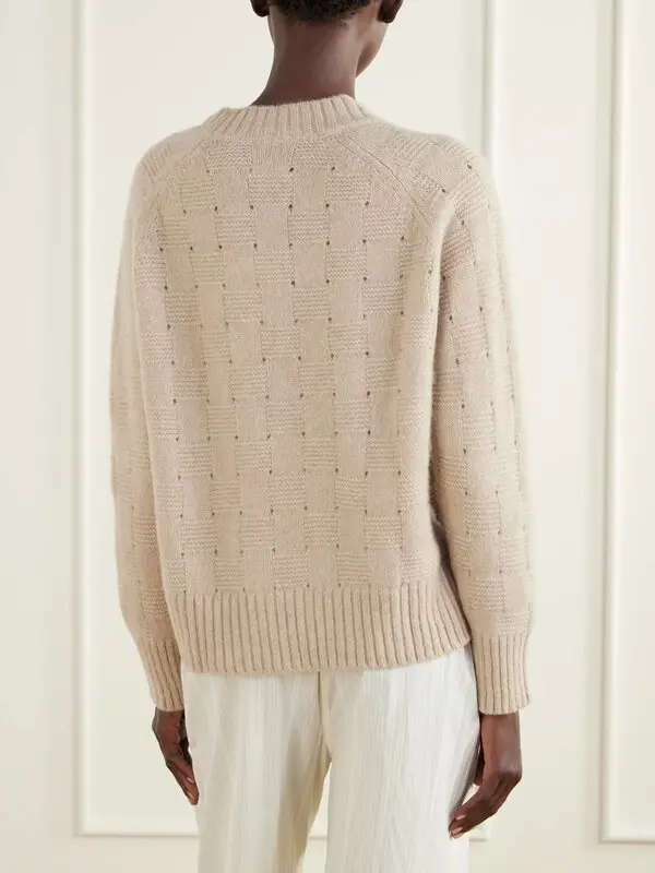ALLUDE Cashmere And Silk-blend Sweater