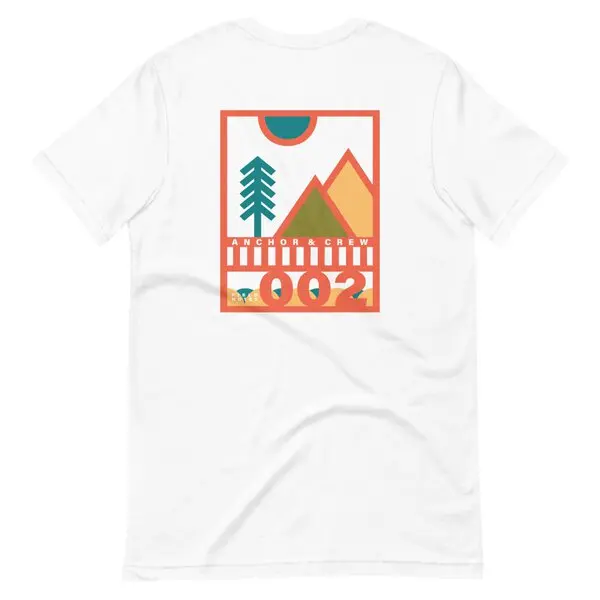 ANCHOR & CREW Two Field Notes Organic Cotton T-shirt - White