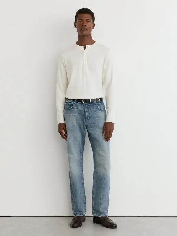 REISS Keith Comfort-stretch Relaxed Straight-leg Jeans